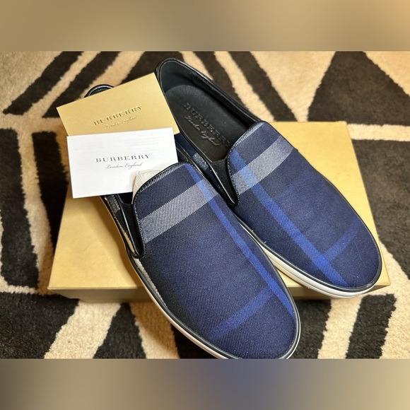 Burberry | Shoes | Burberry Shoes Fabric And Leather Cord | Poshmark